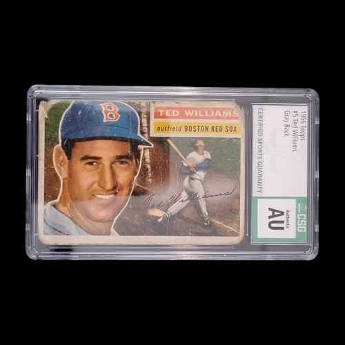 1956 Topps Ted Williams #5 CSG Authentic | eBay
