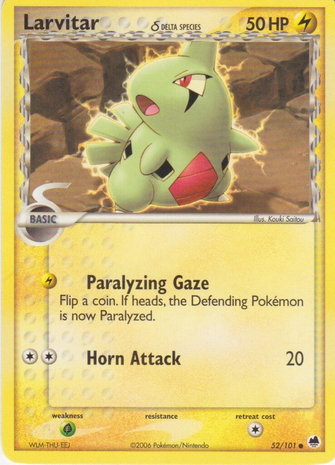 Larvitar 52/101 Dragon Frontiers for sale | eBay