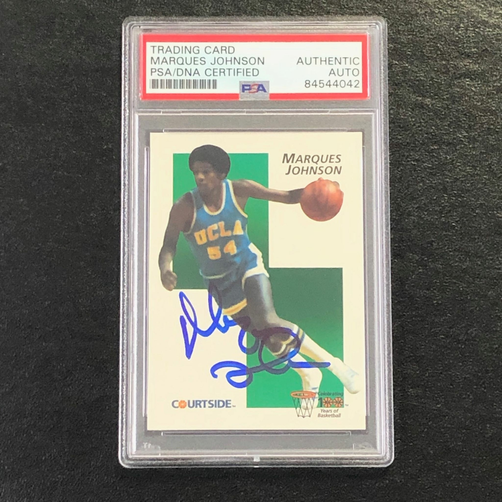 1992 Courtside Flashbacks #19 Marques Johnson Signed AUTO PSA/DNA UCLA ...