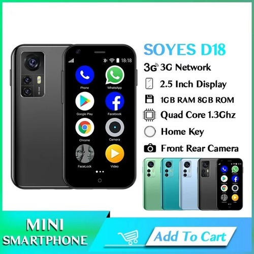 SOYES D18 8gb MTK6580 Quad Core 2.5" Flash Light Dual Sim Android 3g ...