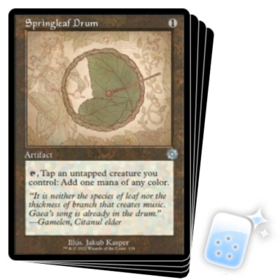 SPRINGLEAF DRUM (SCHEMATIC) X4 The Brothers' War Retro Artifacts Magic ...