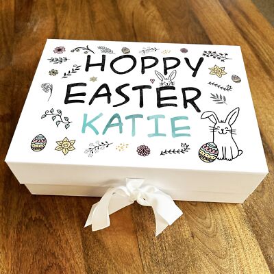 Hoppy Easter Personalised Chocolate Treats Sweets Hamper Gift Box | eBay UK