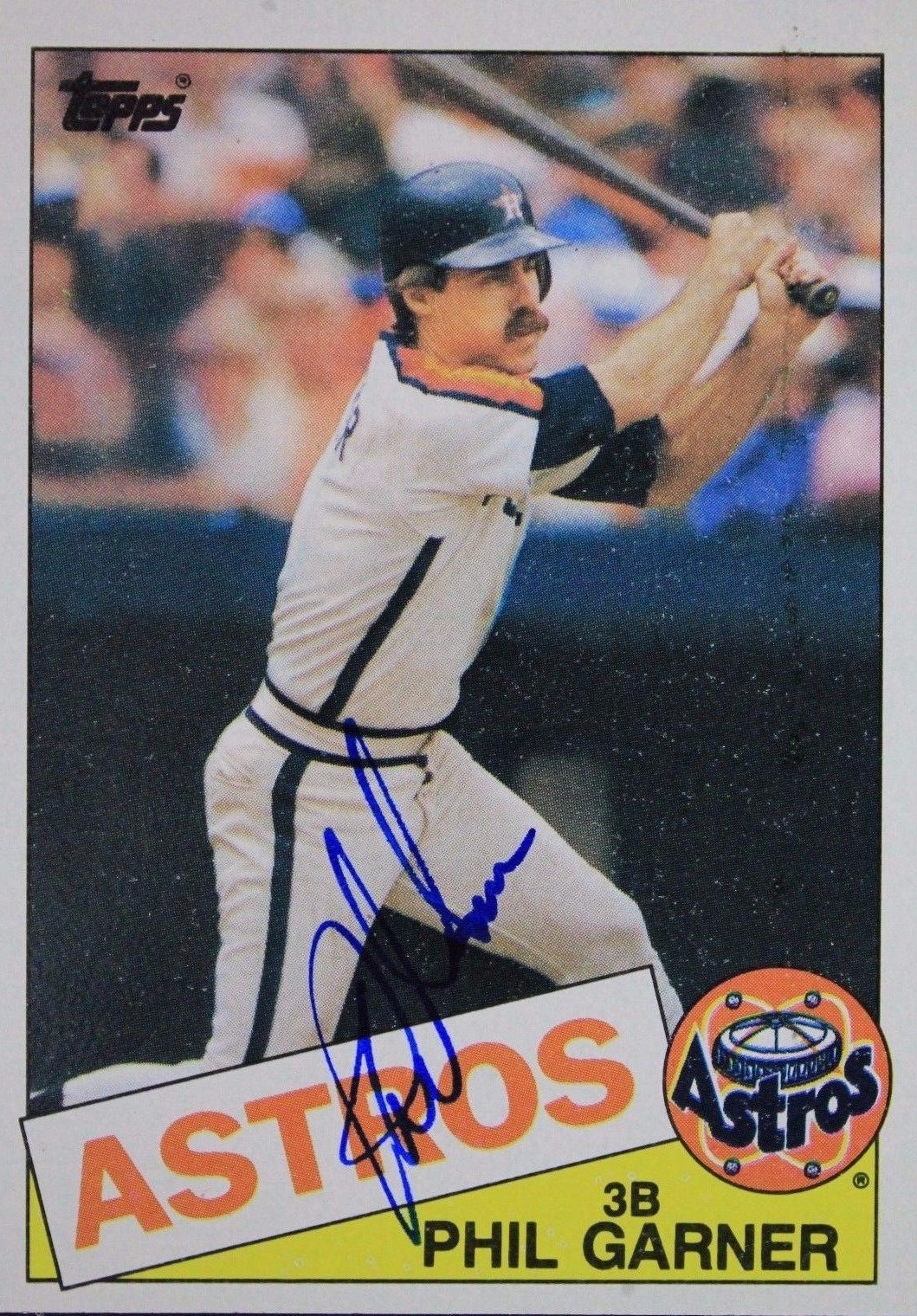 Phil Garner Astros Pirates Autographed 1985 Topps #206 Signed Card 16L ...