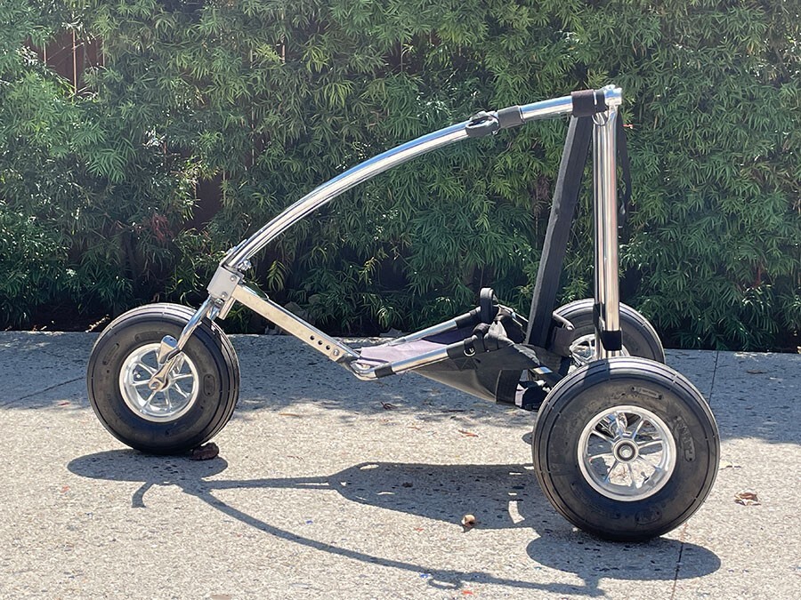 TrikeBuggy Mini-Bullet PPG Trike - With Gravity Zero Narrow 4" Wheels ...