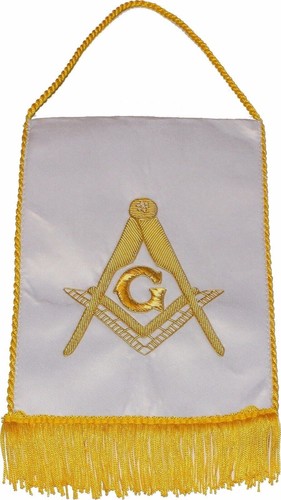MASONIC MASTER MASON TABLE BANNER HAND EMBROIDERED | eBay