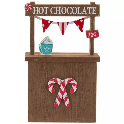 Hot Chocolate Stand Booth Christmas Tabletop Decor 6" | eBay