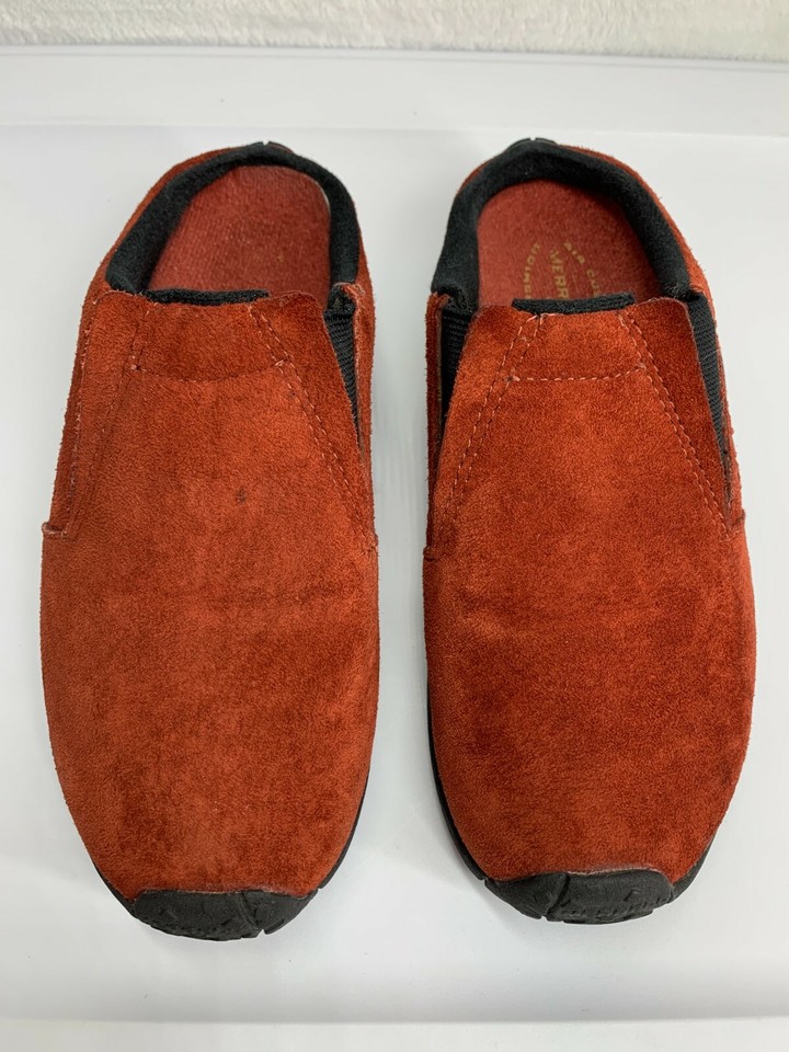 Womens MERRELL Jungle Slide Suede Size 5 Burnt Copper Color Slide On ...