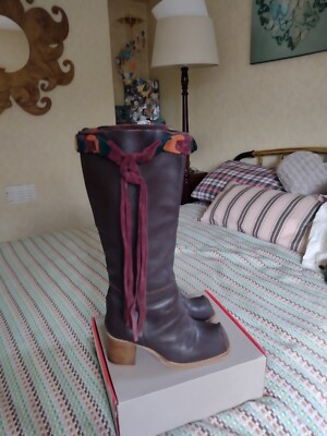Vintage Shelly's Leather Boots size 6 Brown 🤎🤎🤎 | eBay UK