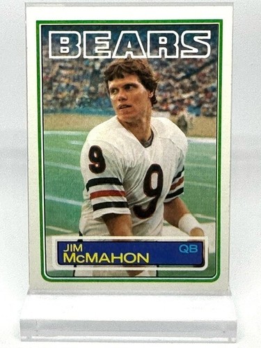 1983 TOPPS Football JIM McMAHON QB Chicago Bears Rookie Card#33 Vintage ...