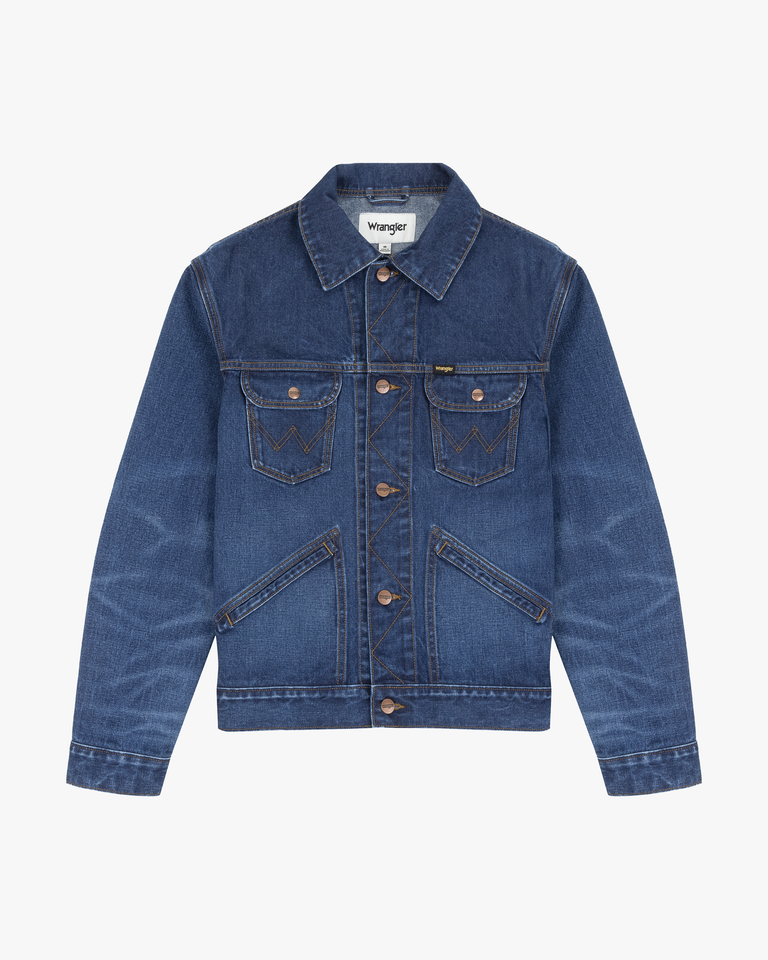 Wrangler Icons 124MJ Western Denim Jacket - Far Away | eBay UK