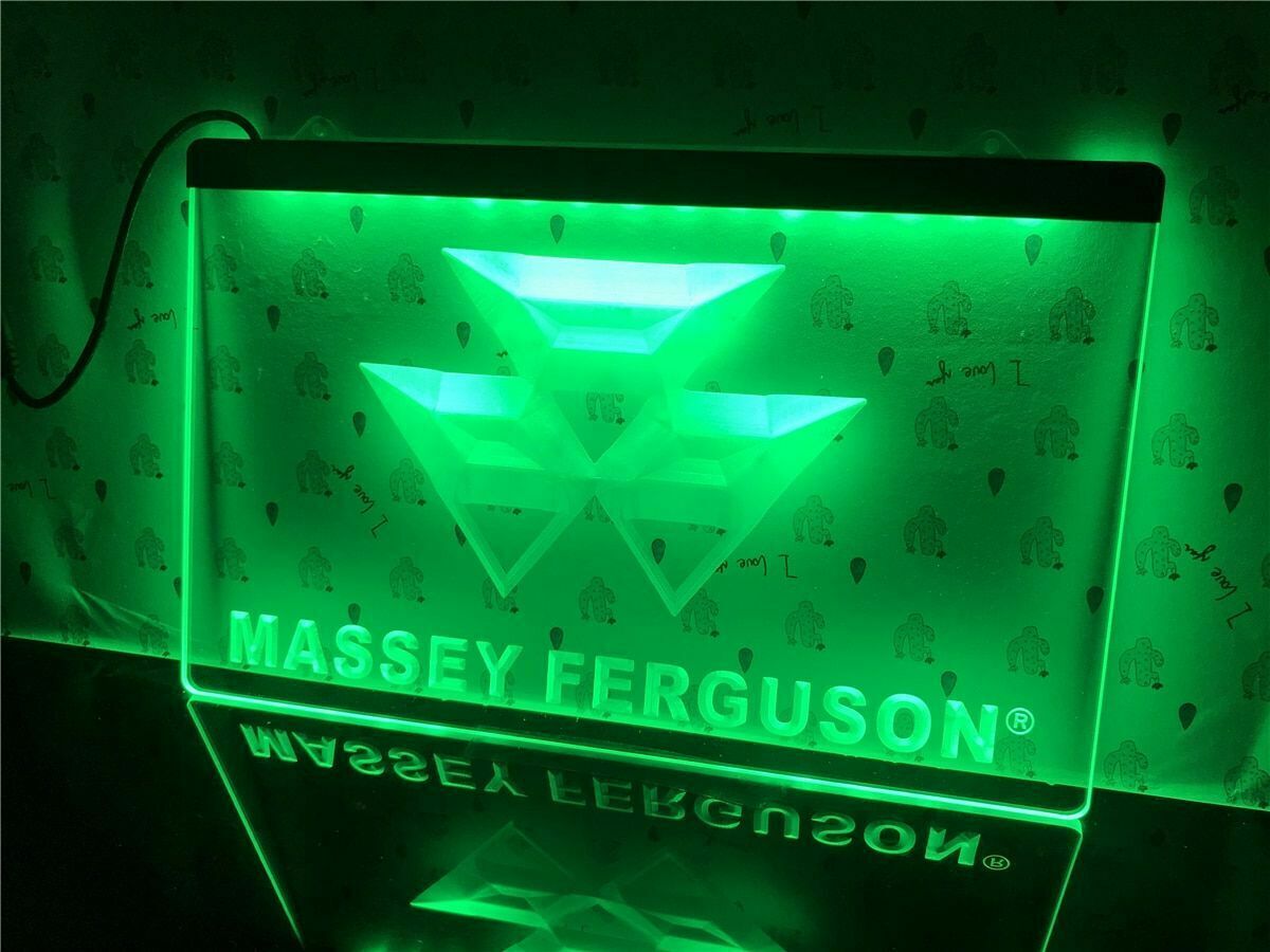 Massey Ferguson Tractor Led Neon Light Sign Wall Decor Sport Gift ...