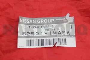 625011MA5A Genuine Nissan SUPPORT-RADIATOR CORE CENTER 62501-1MA5A | eBay