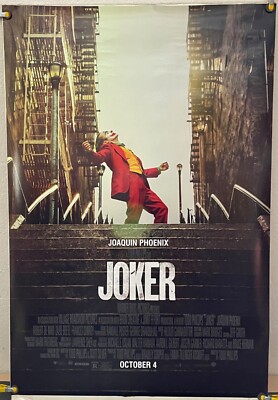 JOKER DS ROLLED ORIGINAL ONE SHEET MOVIE POSTER JOAQUIN PHOENIX (2019 ...
