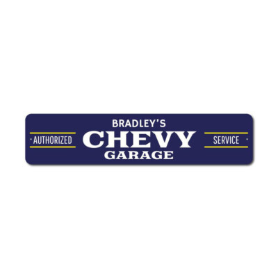 Chevy Garage Decor, Chevy Garage Sign, Chevy Owner Aluminum Metal Decor ...