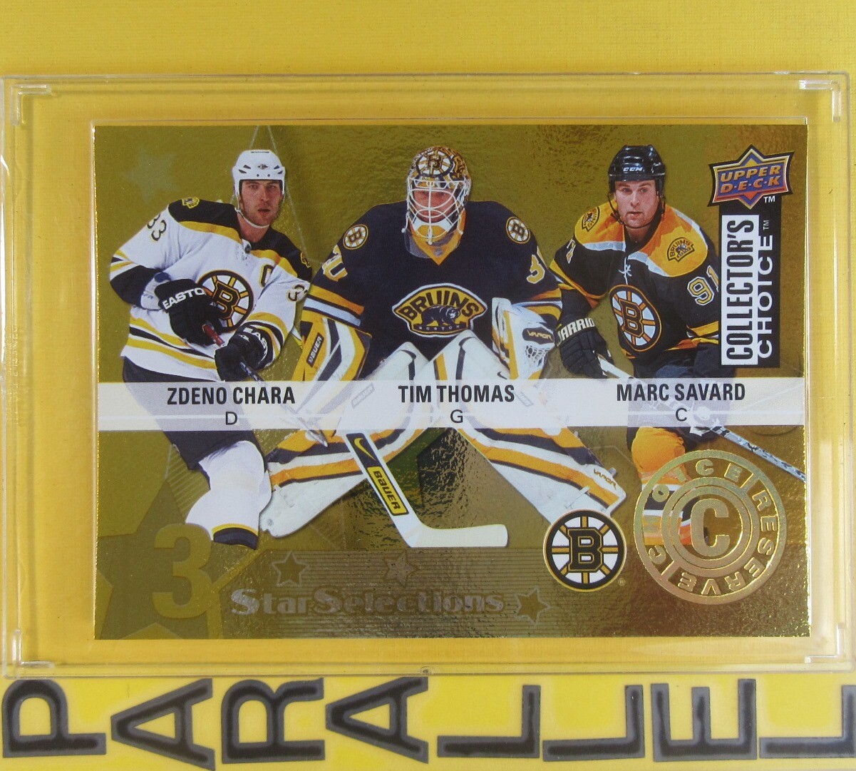 CHARA / THOMAS / SAVARD 2009-10 CHOICE RESERVE PRIME 3 STAR SELECTION ...