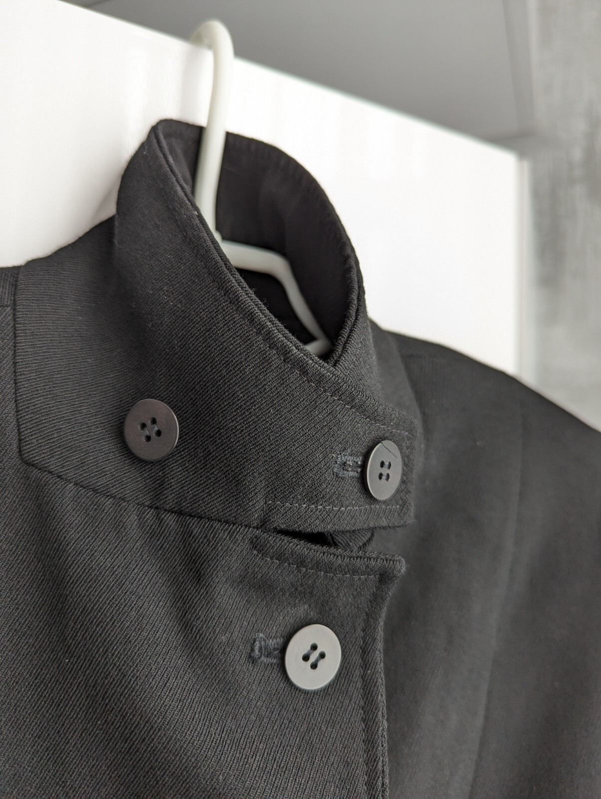 Mulberry Vintage Womens Wool Military Button Jacket Blazer Black Sz M ...