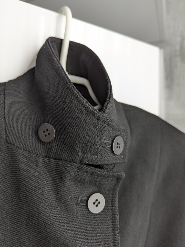 Mulberry Vintage Womens Wool Military Button Jacket Blazer Black Sz M ...