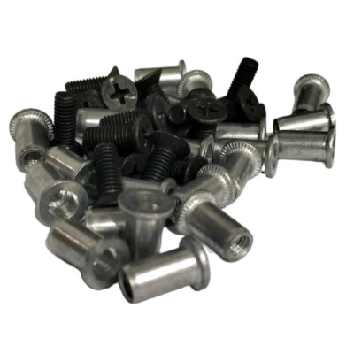 Pack Of 20 Rivets Bushes Threaded With Screws Bolts Head Cross M5X14 | eBay