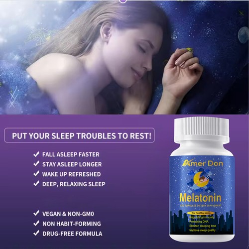Natural 120 Caps Sleep Better Relieve Stress Improve Sleep Health Supplement | eBay
