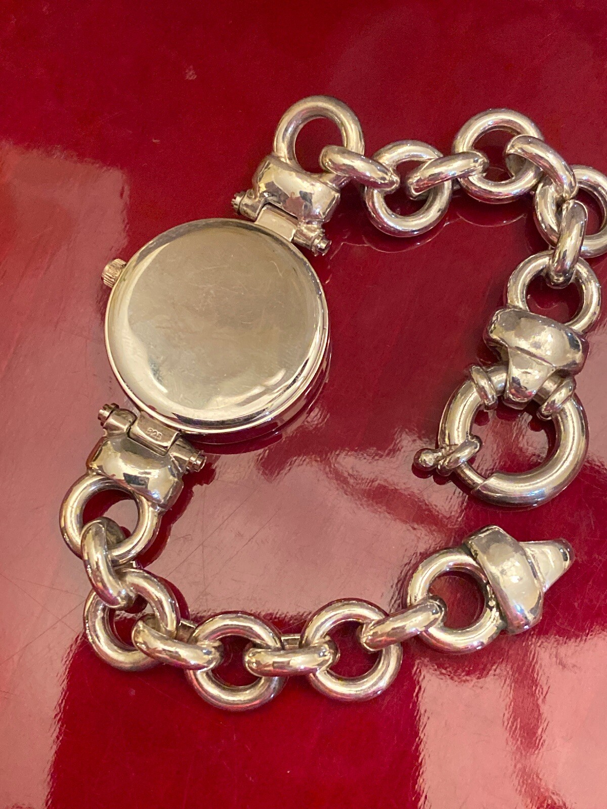 VINTAGE ,ESTATE SIMON SASSOON STERLING SILVER 925 WOMEN’s WATCH Sz 7 ...