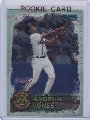 ANDRUW JONES ROOKIE CARD Atlanta Braves Scout's Honor Roll 1997 BOWMAN ...