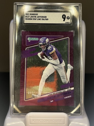 2021 Panini Donruss - Justin Jefferson #127 Season Stat Line /500 | eBay