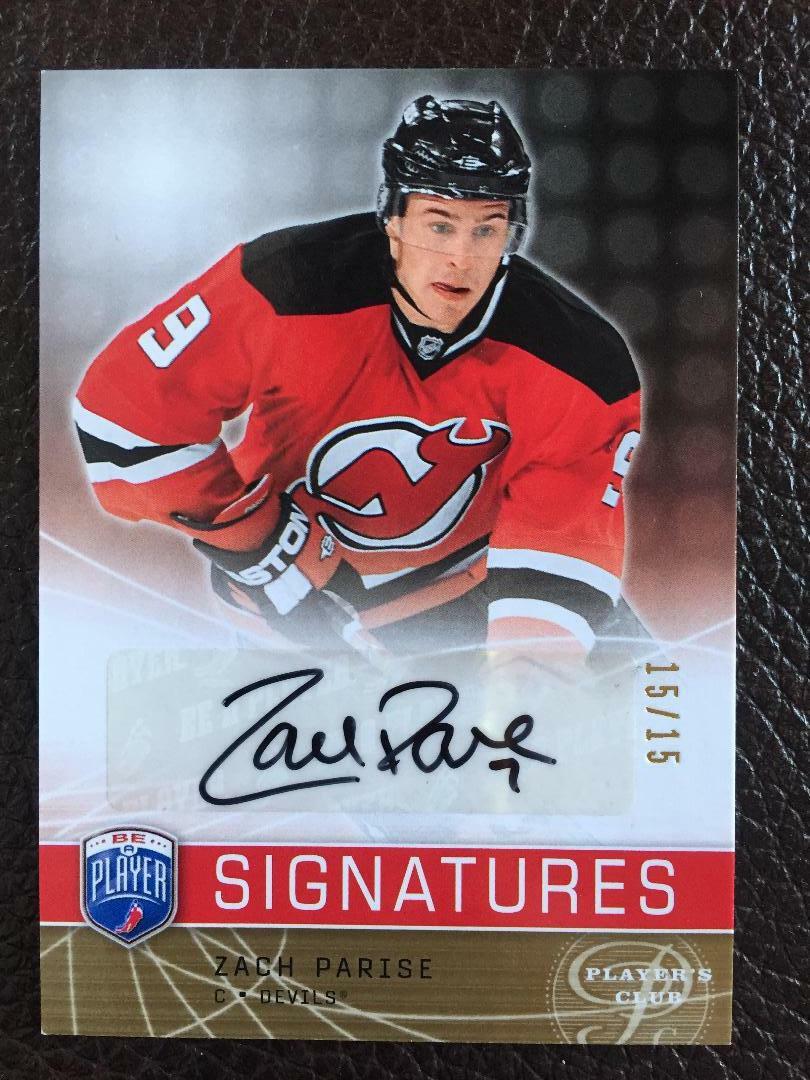 2008-09 BE A PLAYER Zach Parise Auto AUTOGRAPH 15/15 | eBay