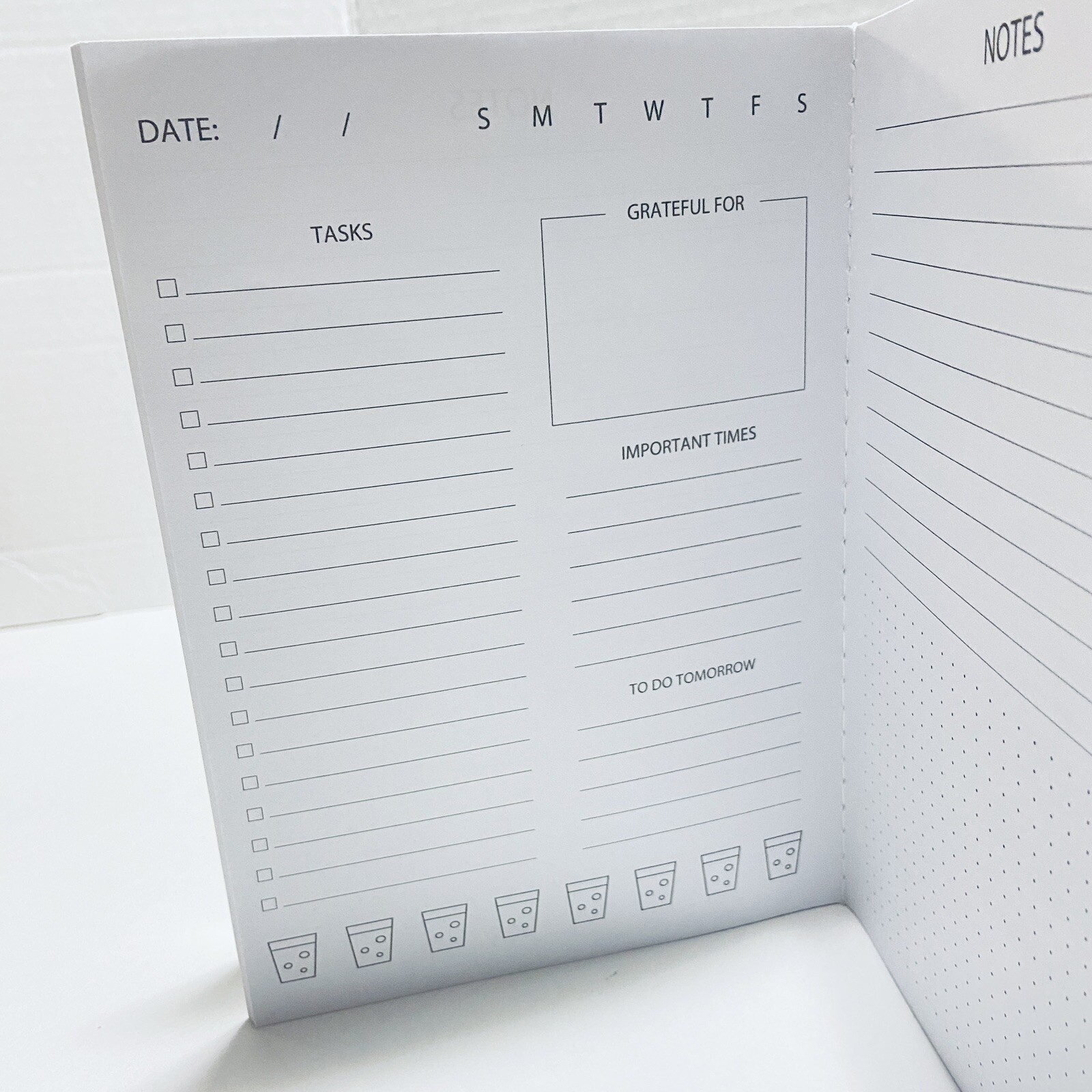 Pen+Gear Task Planner Daily List With Notes Undated 6” x 8.25” Green | eBay