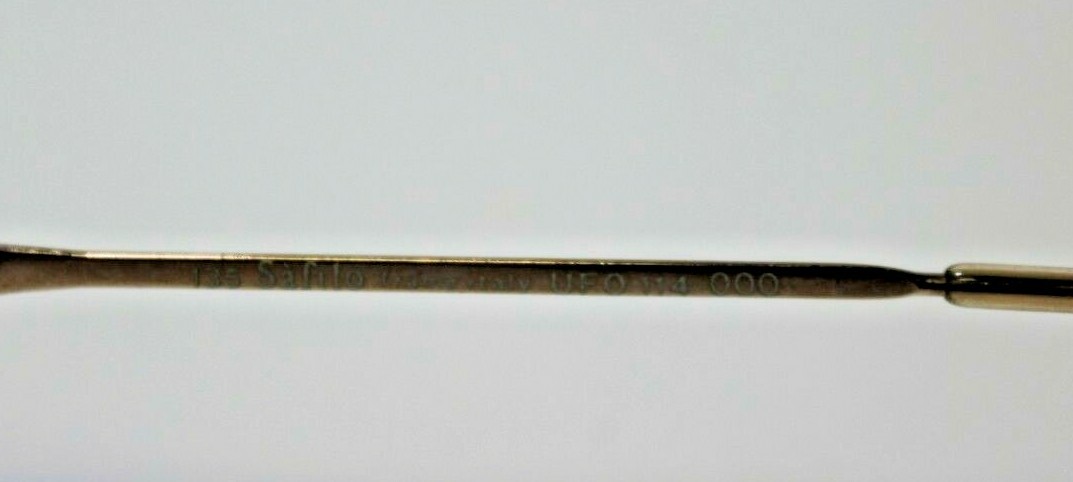 BRAND NEW SAFILO UFO 114 000 GOLD 100% AUTHENTIC EYEGLASSES 57-17-135 ...