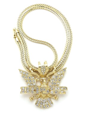 New Ice Bling DIPSET DIPLOMATS Pendant With 4mm 30" Franco Chain | eBay