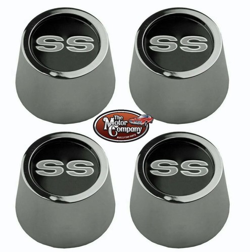 1969 1970 Chevelle SS Wheel Center Cap Set Of 4 with Retainers and ...