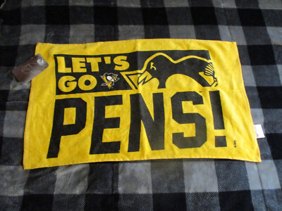 McCarthur Pittsburgh Penguins Let's Go Pens! Gold Towel NWT | eBay