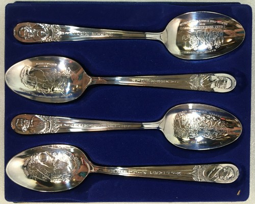 Wm. Rogers President Silver Plated Collectible Spoons TYLER/POLK/TAYLOR ...