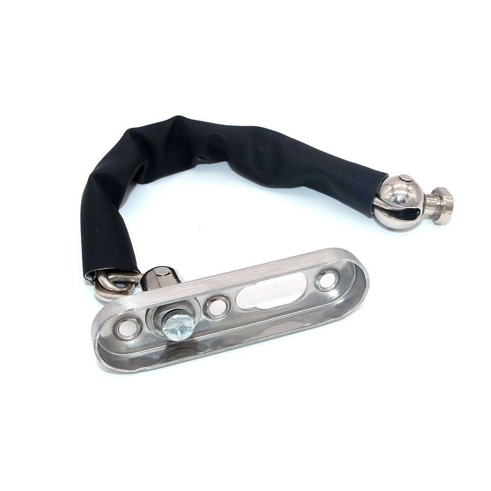 2X Solid Steel Front Door Chain Lock limiter External Restrictor Home ...