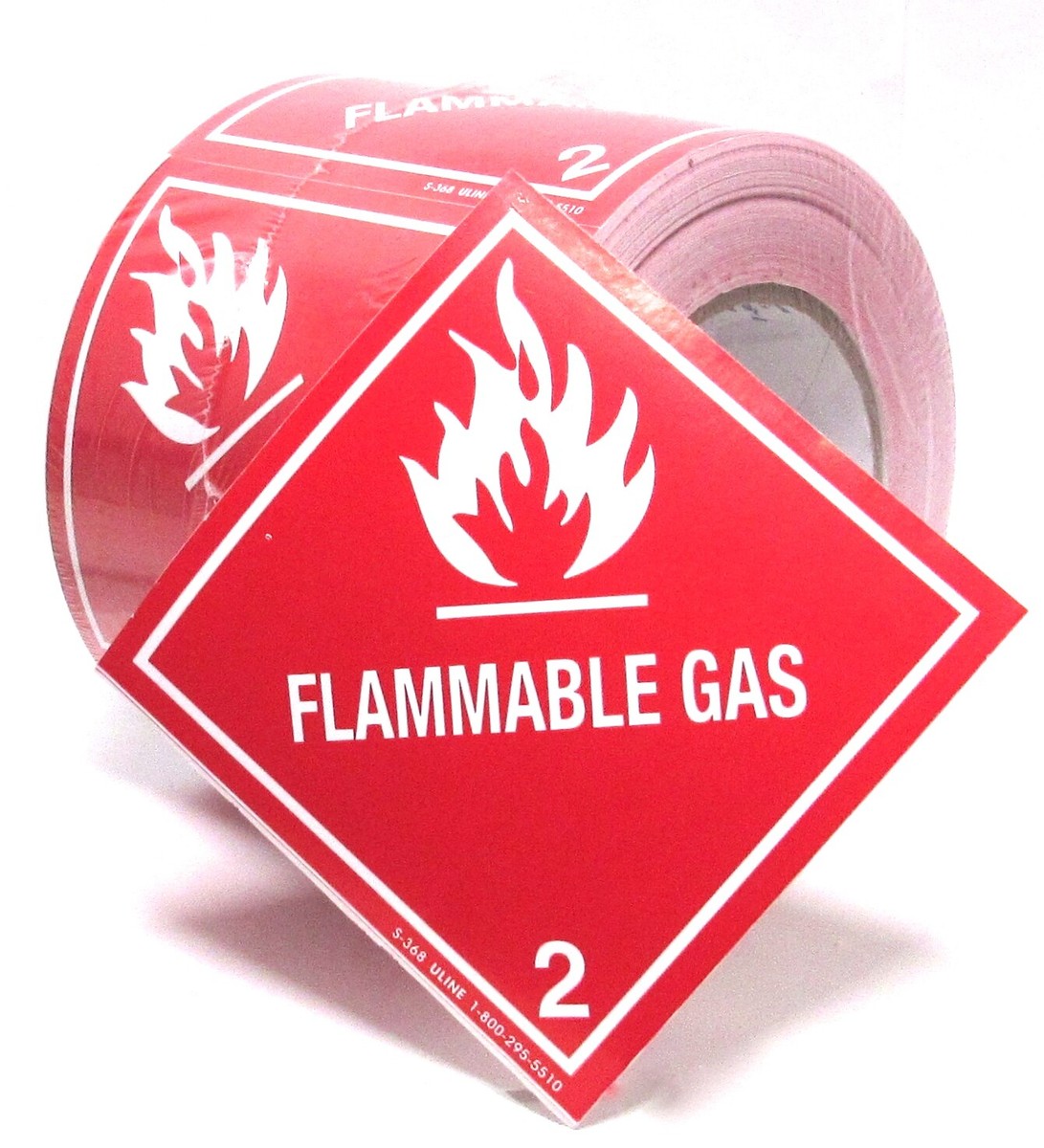 Inflammable Gas Cylinder Shoulder Label For Class 2 Non Flammable Gas:
