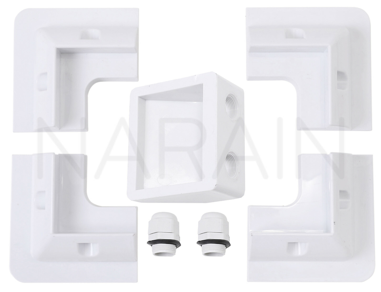 Narain Solar UK Plastic Solar Panel Mounting Bracket Sets - White or ...
