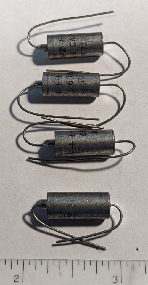 Lot of 4 NOS Western Electric 606B 4.7uf Oil Capacitors | eBay