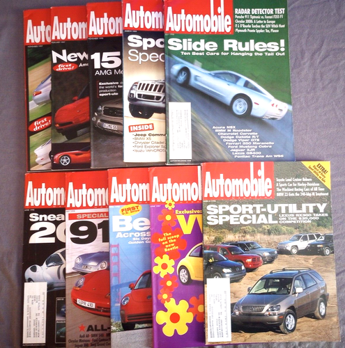 Lot Of 10 Automobile Magazines 1997-1999 | eBay