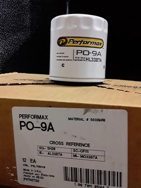 Engine Oil Filter Performax PO-9A for sale online | eBay