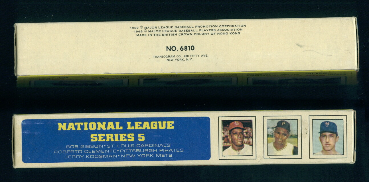 1970 Transogram NL Complete Box Roberto Clemente Bob Gibson Jerry ...