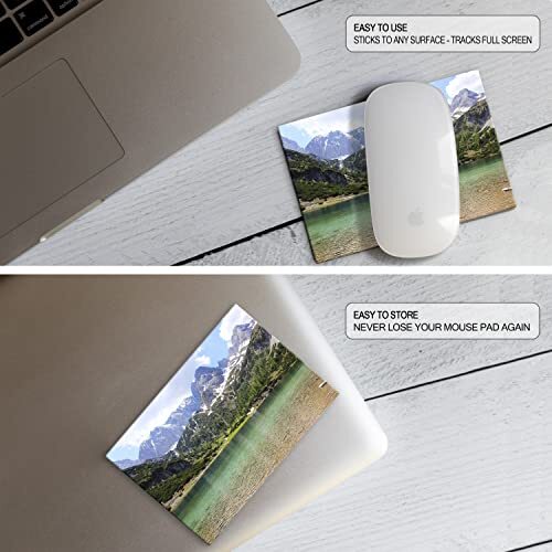 Adhesive Mouse Pad - Peel and Sticks to Any Surface - Travel Mouse Pad ...