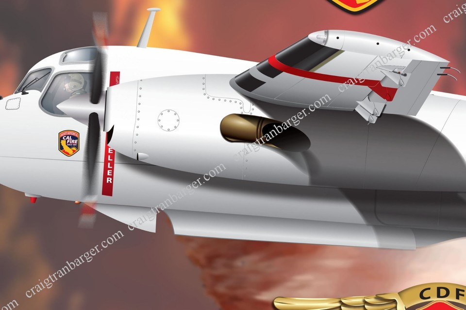 Aircraft,Grumman,S2,S2T,airtanker,Cal,forest,Fire,Department,Forestry ...