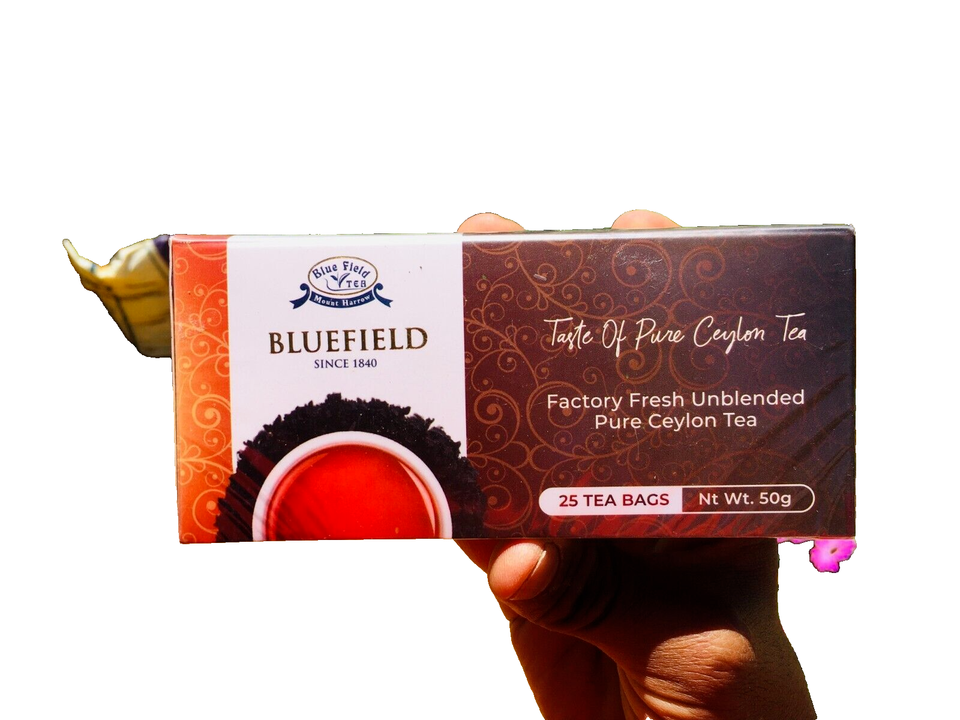 CEYLON BLACK TEA BAGS BLUEFIELD™ 25pcs/50g Hand picked GREAT FOR ...