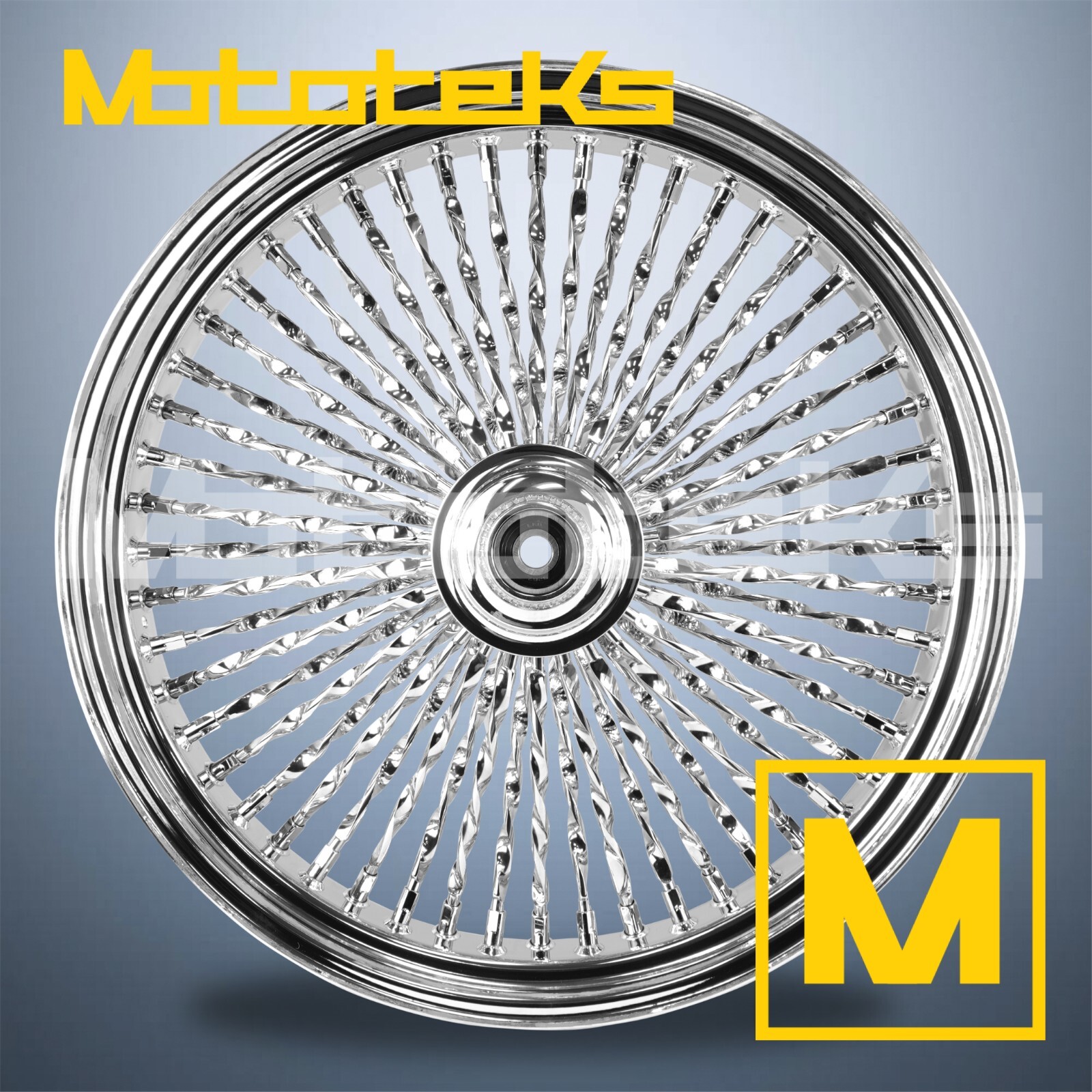 21" 21X3.5 FAT CALI SPOKE WHEEL 52 STAINLESS FOR HARLEY TOURING BAGGER ...