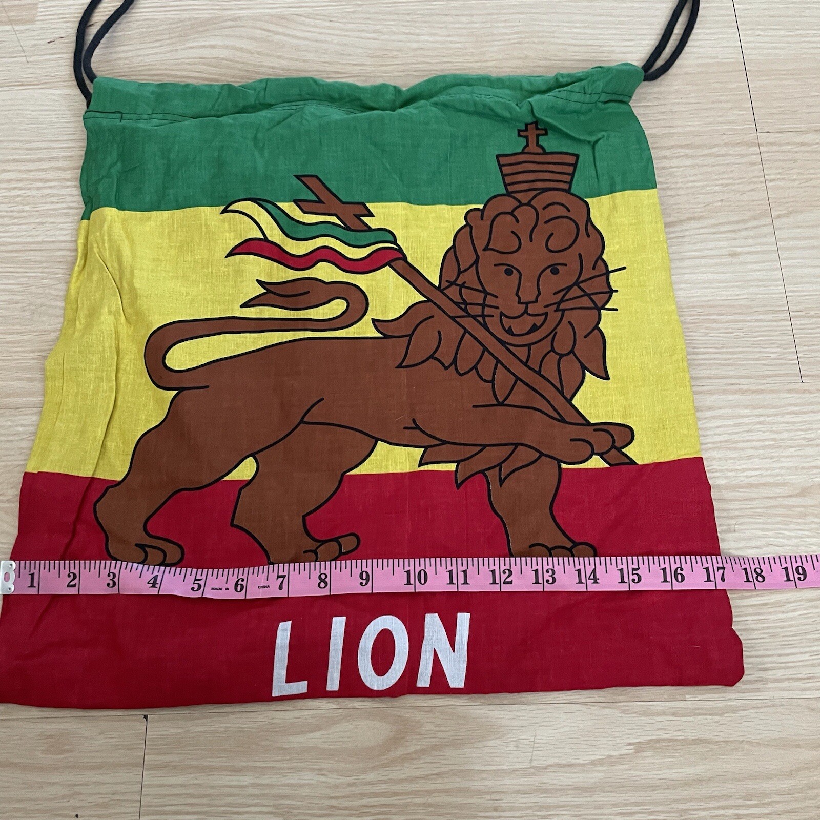 VTG Bob Marley Bad Brains All Over Print drawstring canvas bag backpack ...