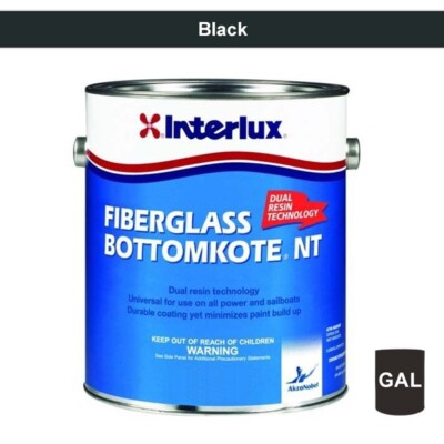 Interlux Fiberglass Bottomkote Black NT YBB-379G | eBay