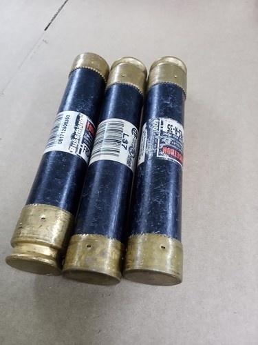 Bussman Fusetron FRS-R-35 Dual-Element Time Delay Fuse Lot of 3 | eBay