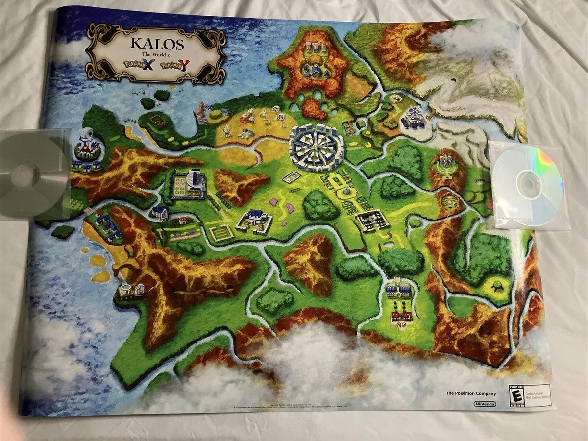 Updated Pokemon Kalos Map The Kalos Region Minecraft: Pokemon X&Y
