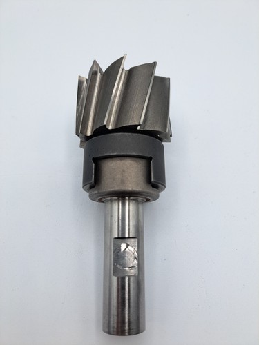 Vintage 10 Flute HSS Shell End Mill Cutter 2" R.H. x 1 3/8 x 3/4 with 3 ...