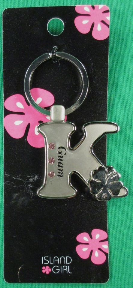 Keychains Bahamas Hibiscus Shirt Guam K-Island Girl & Sea Life Hong ...